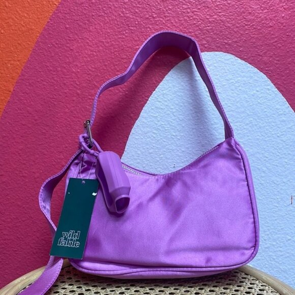 wild fable | Bags | Nwt Adjustable Strap Satin Shoulder Bag In Fuschia ...